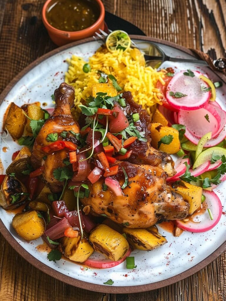 Pollo con Tajadas - sazoncasera.com