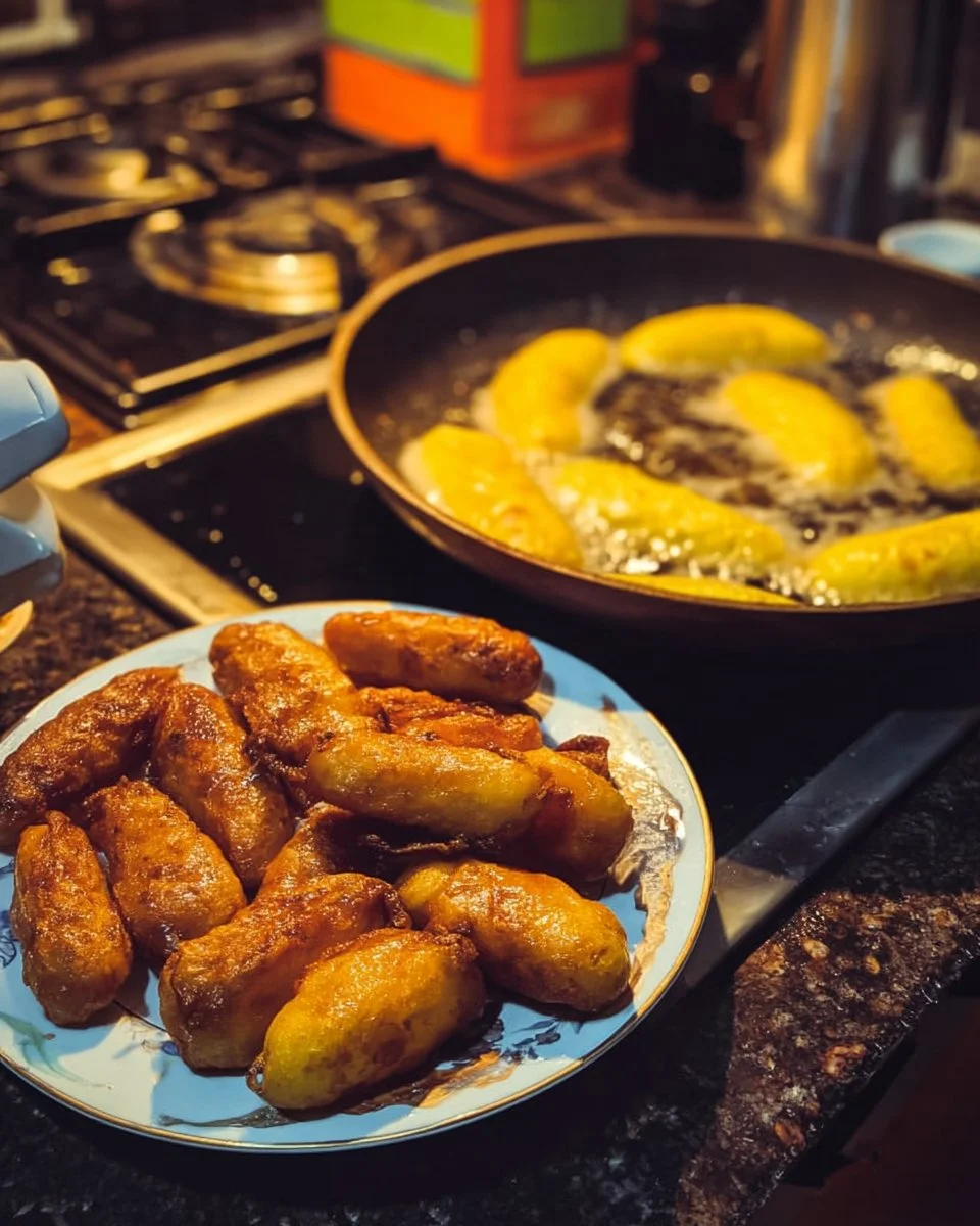 Platanitos Rellenos de Queso Hebra